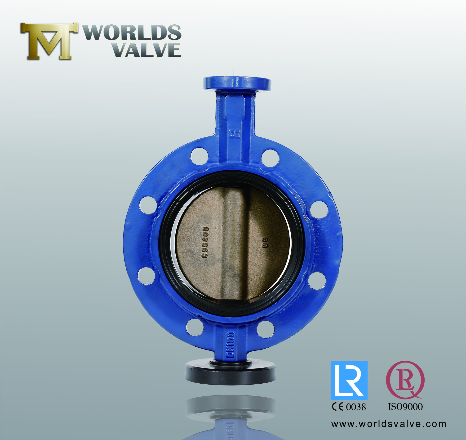 Concentric Single Flange Butterfly Valve with Rubber Soft Seat Face-to ...