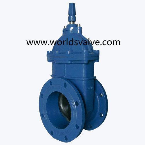 Ductile Iron Rubber Gate Sluice Valve with Captop/top Cap from China ...