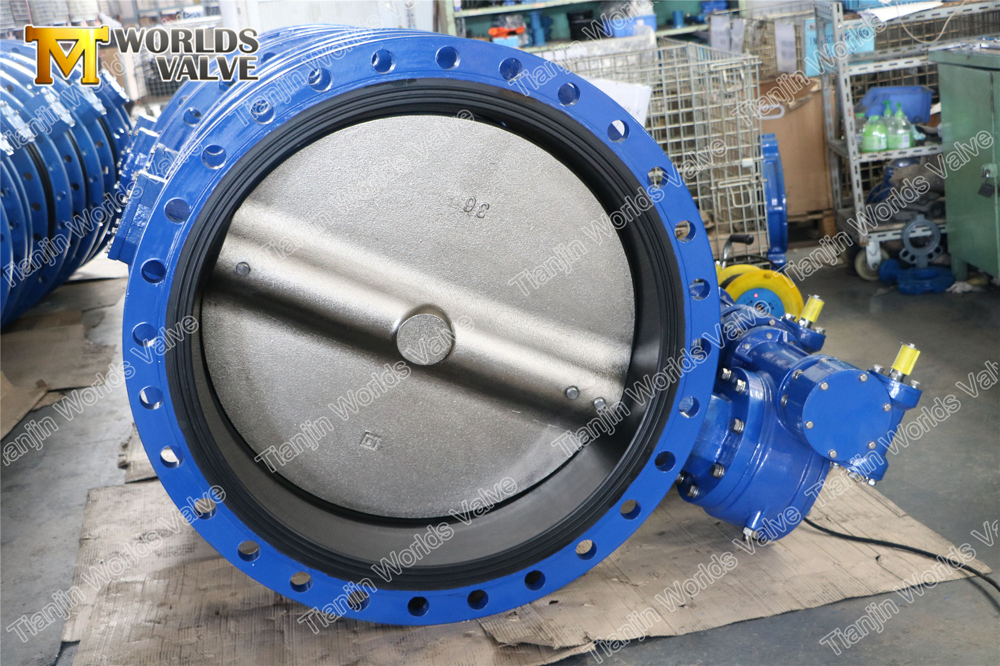 AWWA C504 C207 Class E Double flanged butterfly valves from China ...