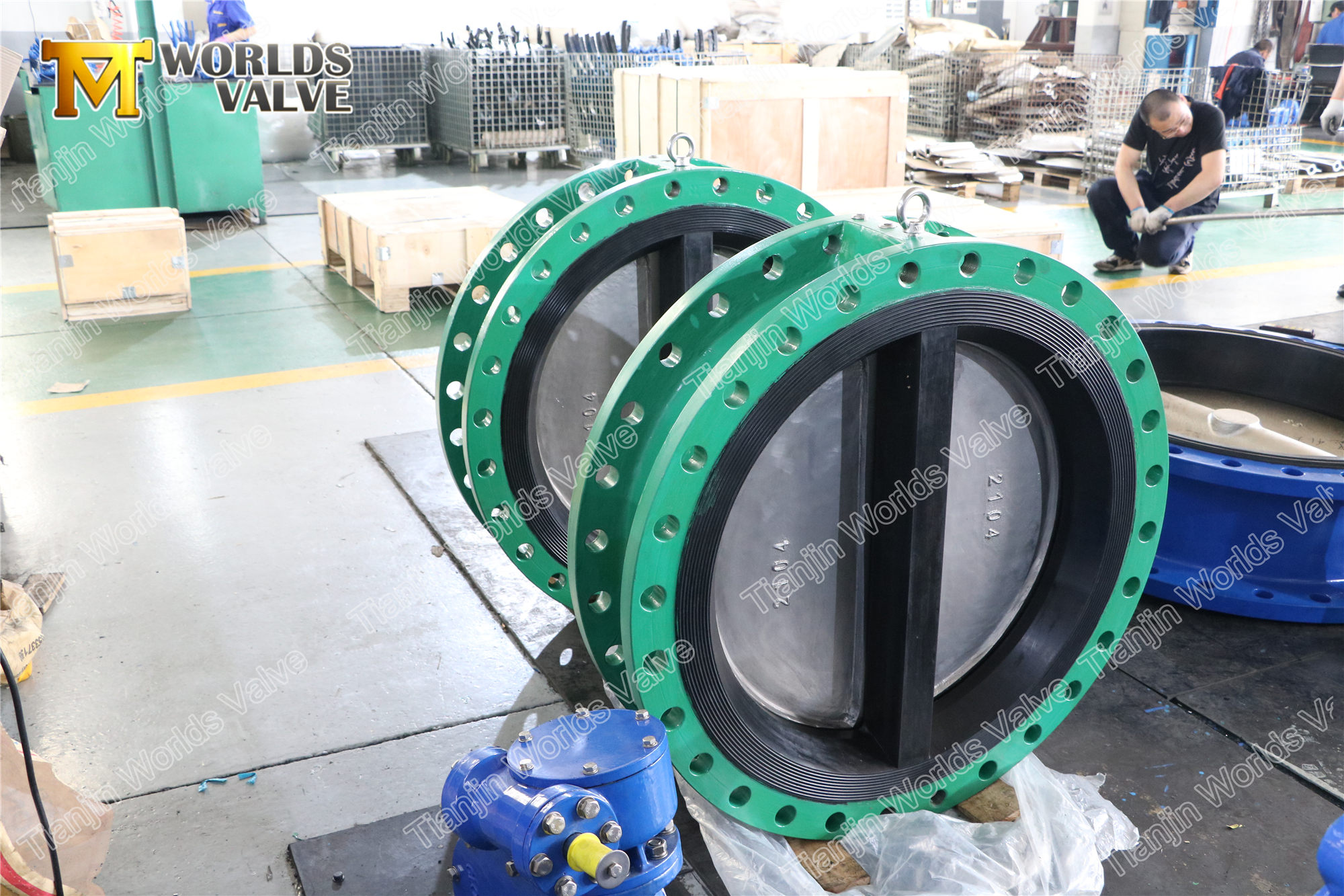 Double flanged dual plate check valves non-return swing check valve ...