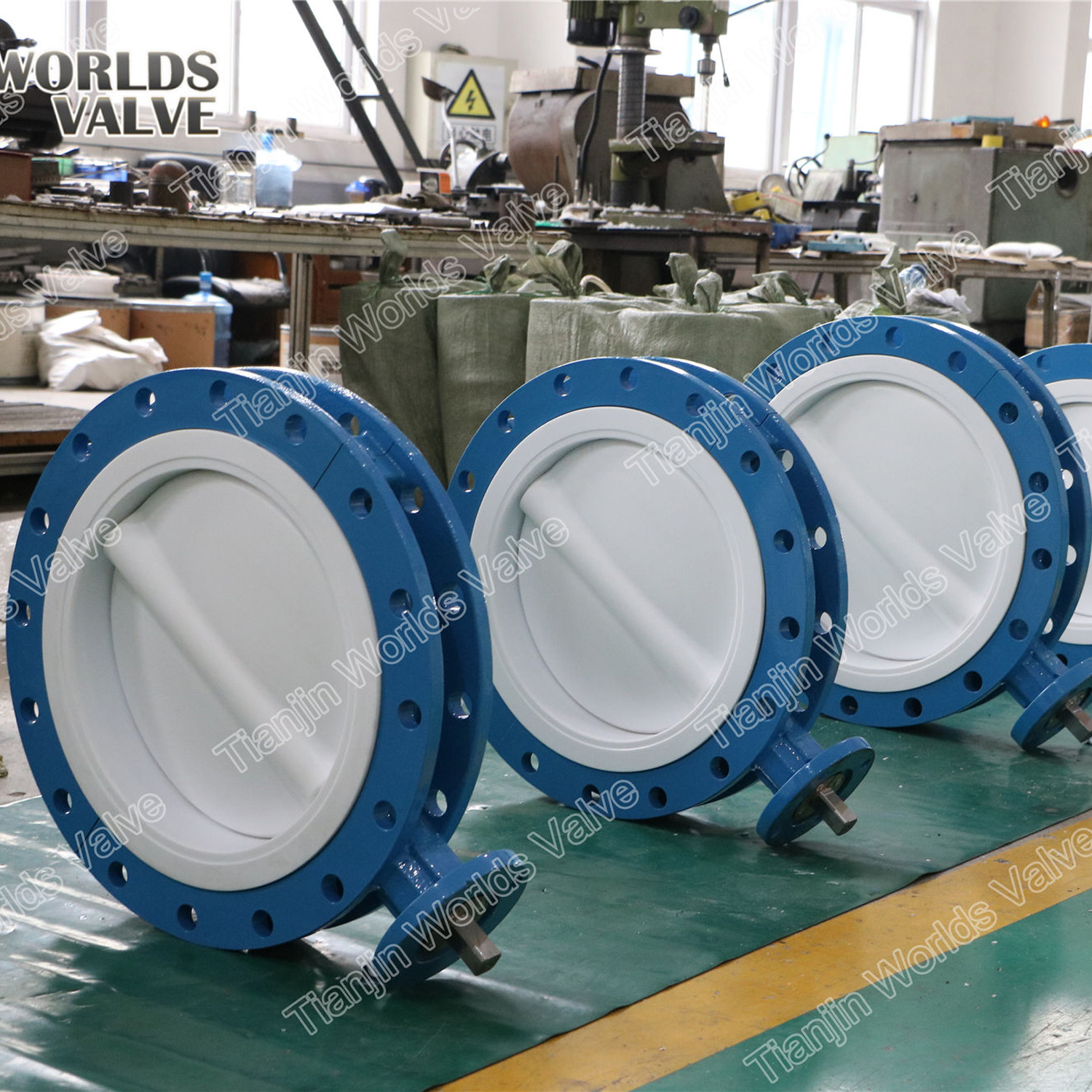 full Lugged PTFE coated Butterfly valve Low Pressure from China ...
