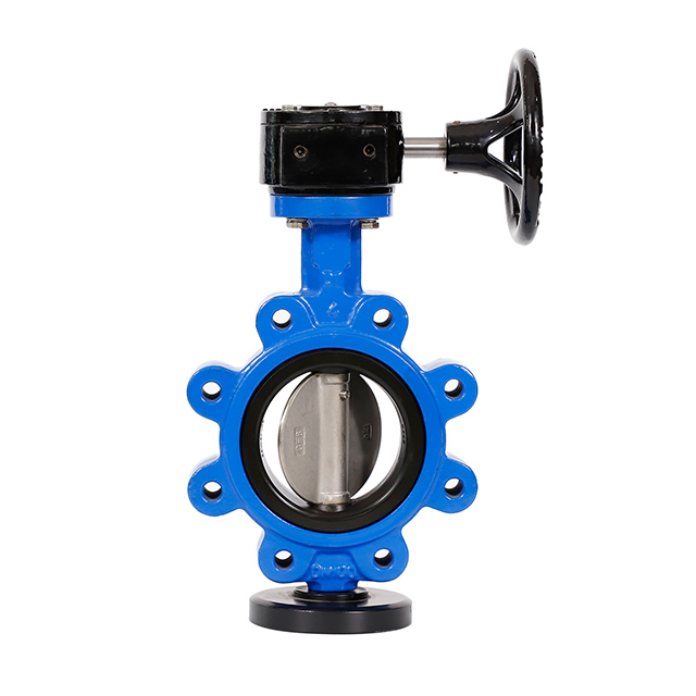 Tapped Threaded hole Lugged Butterfly valve with Lever Gear Operator ...