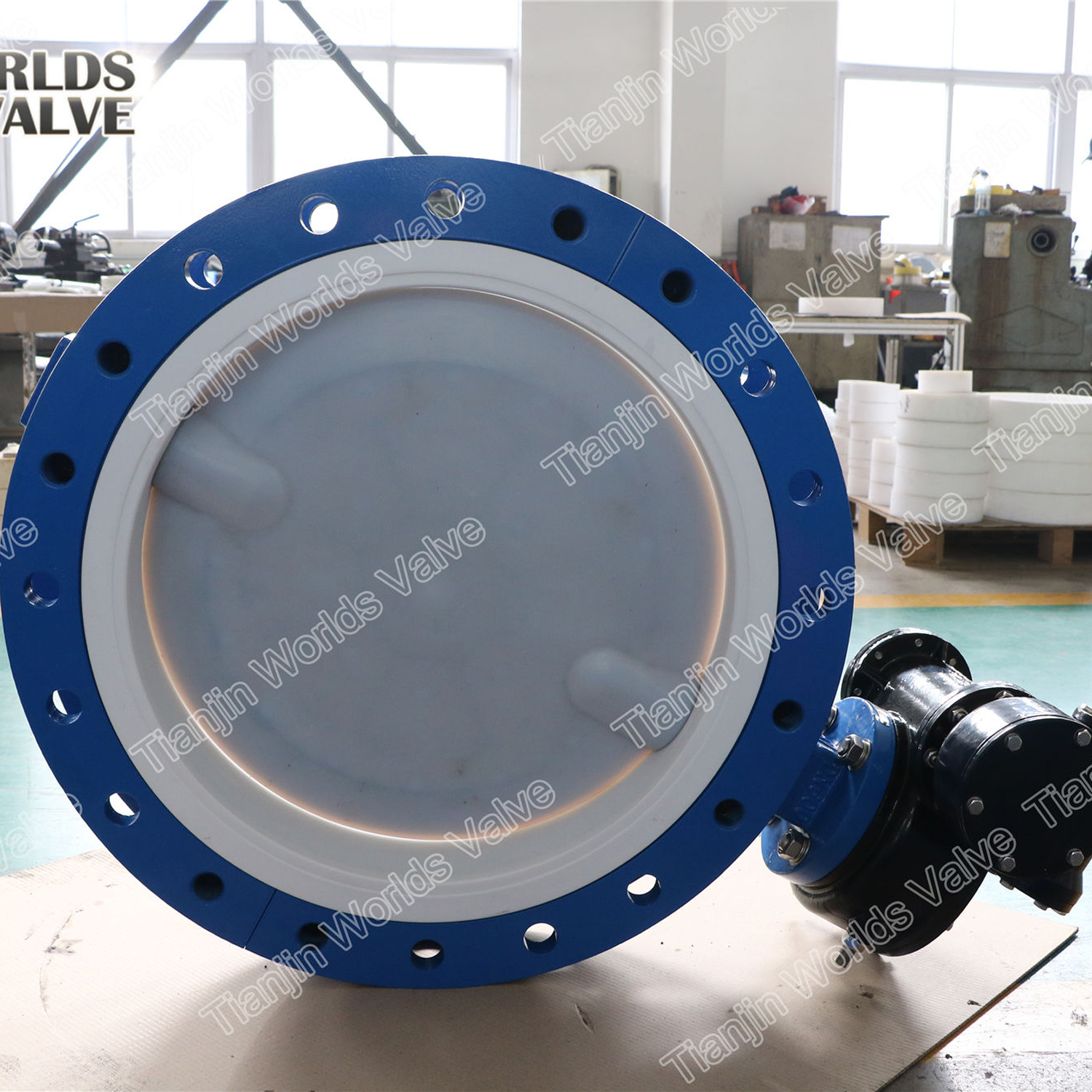 DN750 All PTFE PFA Lining Flange Butterfly Valve 30 Inch from China ...