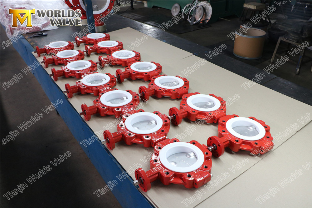 Split Body Lugged CF8M CF8 Stainless steel Disc PTFE Butterfly valve ...