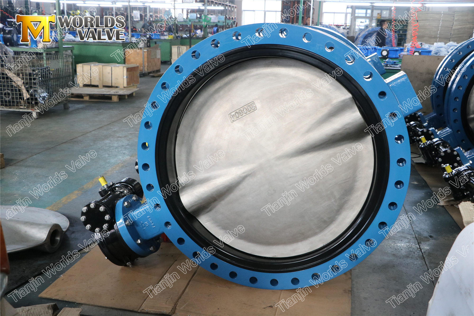 U-Section double flanged Butterfly valve U-Section with Pneumatic ...