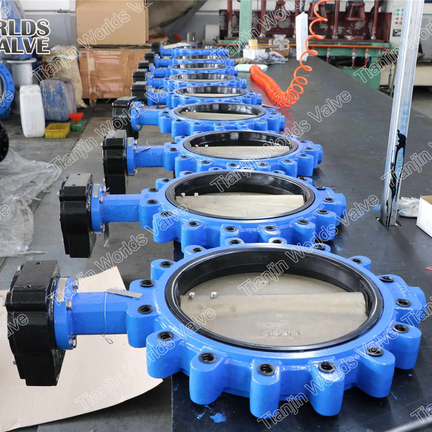 Flanged Connection Ductile Iron Lugged drinking water Safety Butterfly ...